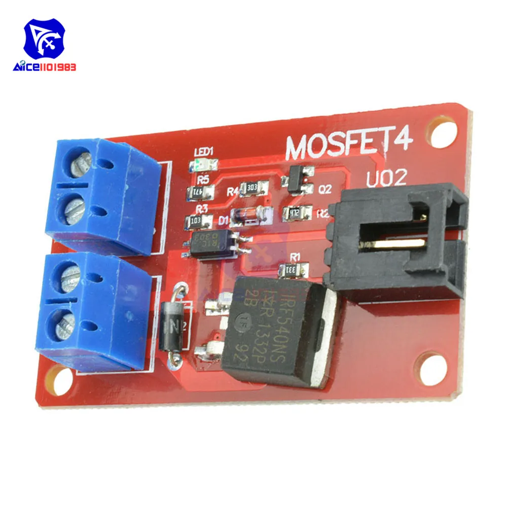MOSFET 1 Channel 1 Route Button IRF540 MOSFET Switch Module for Arduino ...