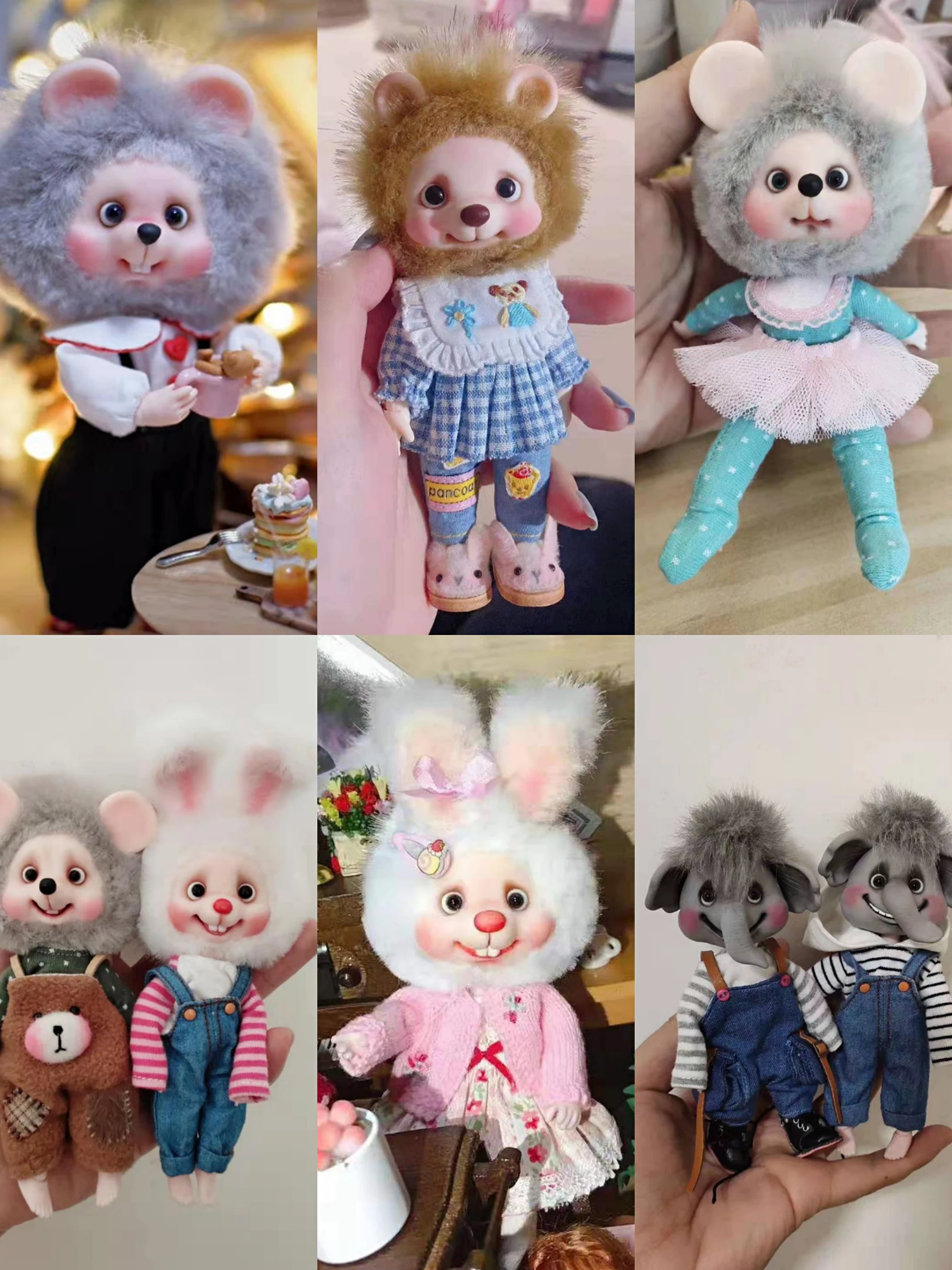 OB-dolls-Animal-Face-Ob11-dolls-1-8-Customization-BJD-dolls-with-animal ...