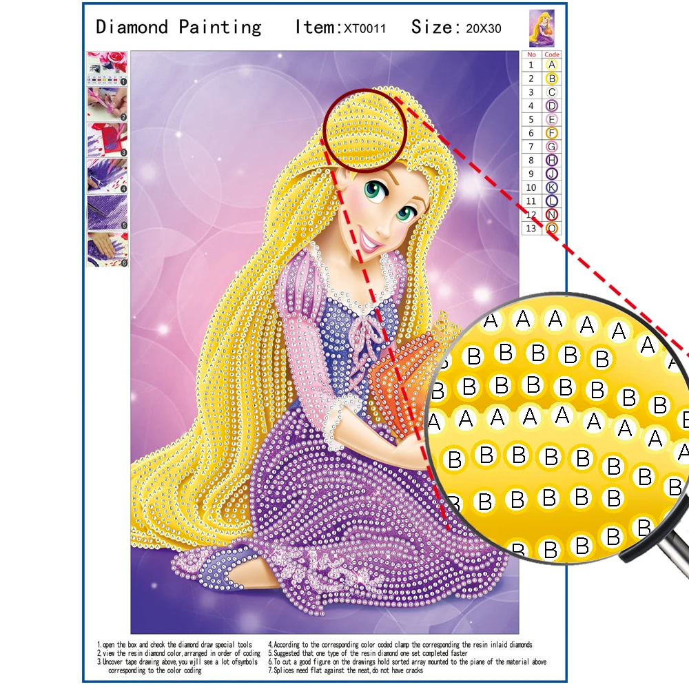 Drawing Princess Rapunzel