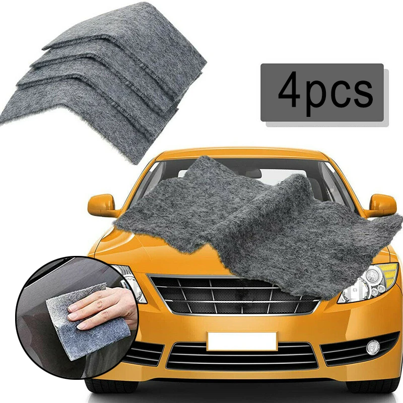 4PCS Car Scratch repair cloth Nano Sparkle Cloth Scratch Eraser Auto ...