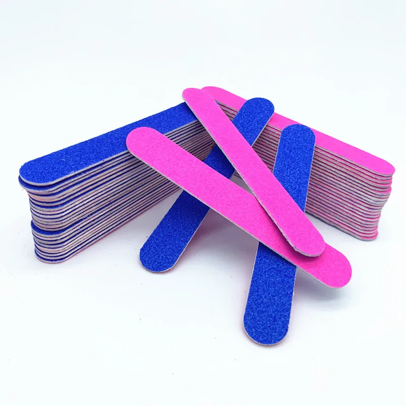 100pcs Porfessional Wooden Nail Files And Buffers Set Manicure Gel Nail ...