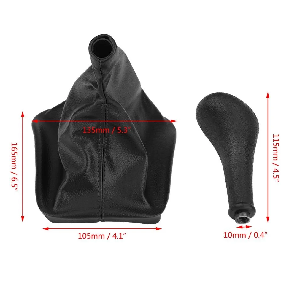 For Mercedes Benz W123 W140 W202 4 Speed Gear Stick Shift Knob + Gaiter ...