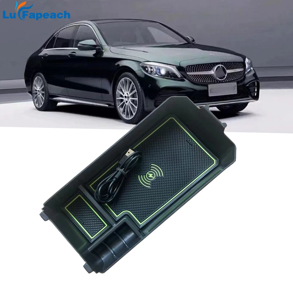 1 Pc Armrest Center Console Storage Box Suitable For Mercedes-benz New E-class E200l E300l Car ...