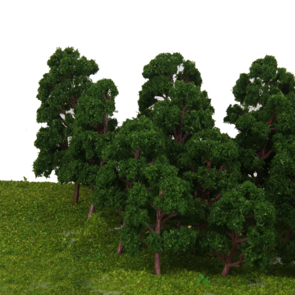 20-Mixed-Scale-Model-Trees-Train-Railroad-Micro-Landscape-Layout-HO-N-Z ...