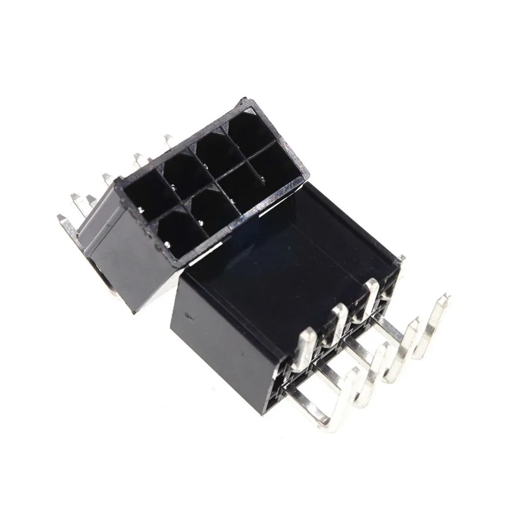 10Pcs-4-2-mm-8-Pin-Header-Male-Pin-0-165-Right-Angle-Video-Graphics ...