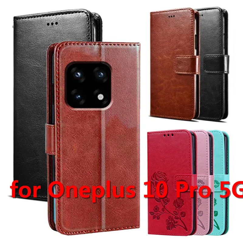 for Oneplus 10 Pro 5G Leather Case on for One plus 10 Pro Cover Classic ...