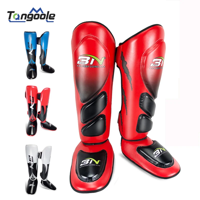 BN Thicker Boxing Shin Guards KickBoxing EVA Full Protection Muay Thai ...