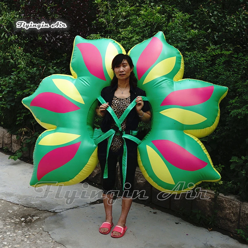 Outdoor Parade Performance Walking Inflatable Wing Costume Colorful ...