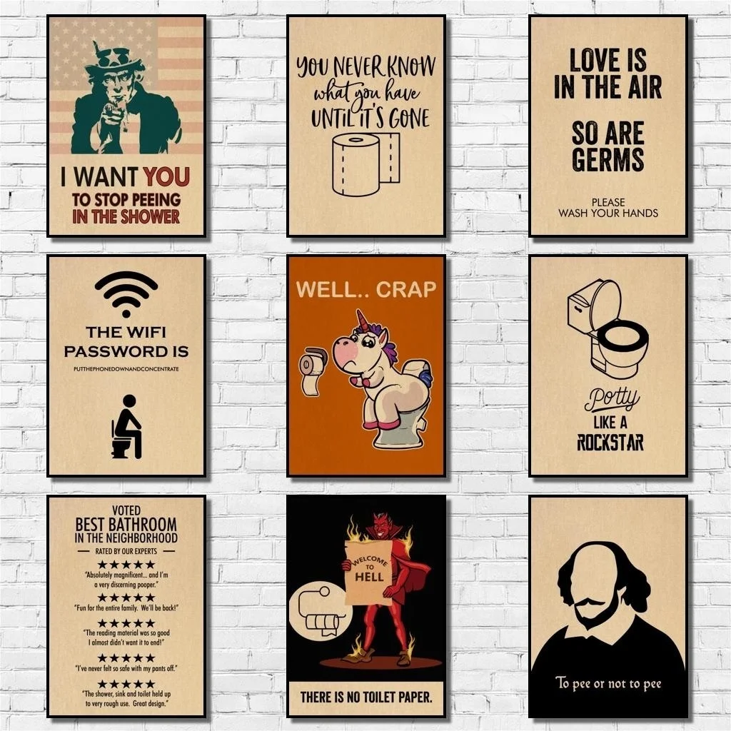 Funny Toilet Poster
