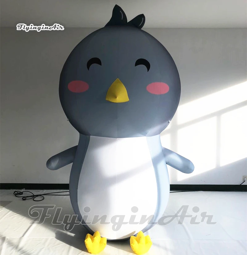 Customized Winter Outdoor Lighting Inflatable Penguin 3.5m Giant ...