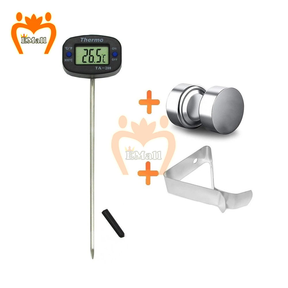 Kitchen Digital Meat Thermometer Water Milk Food Cooking BBQ Oven ...