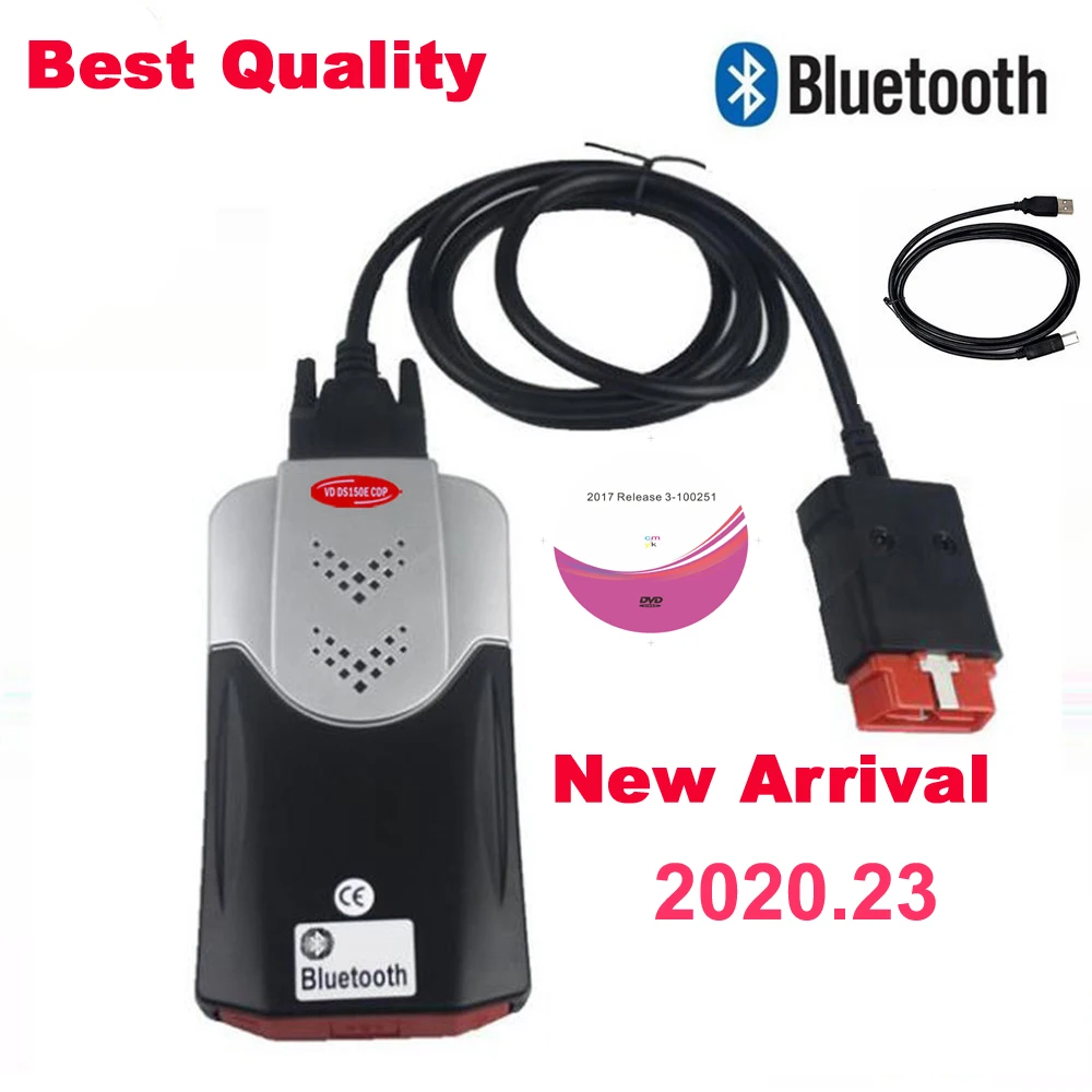 2021 Obd Scanner For Delphi Vd Ds150e Cdp 2020.23 Bluetooth For Obd2 ...