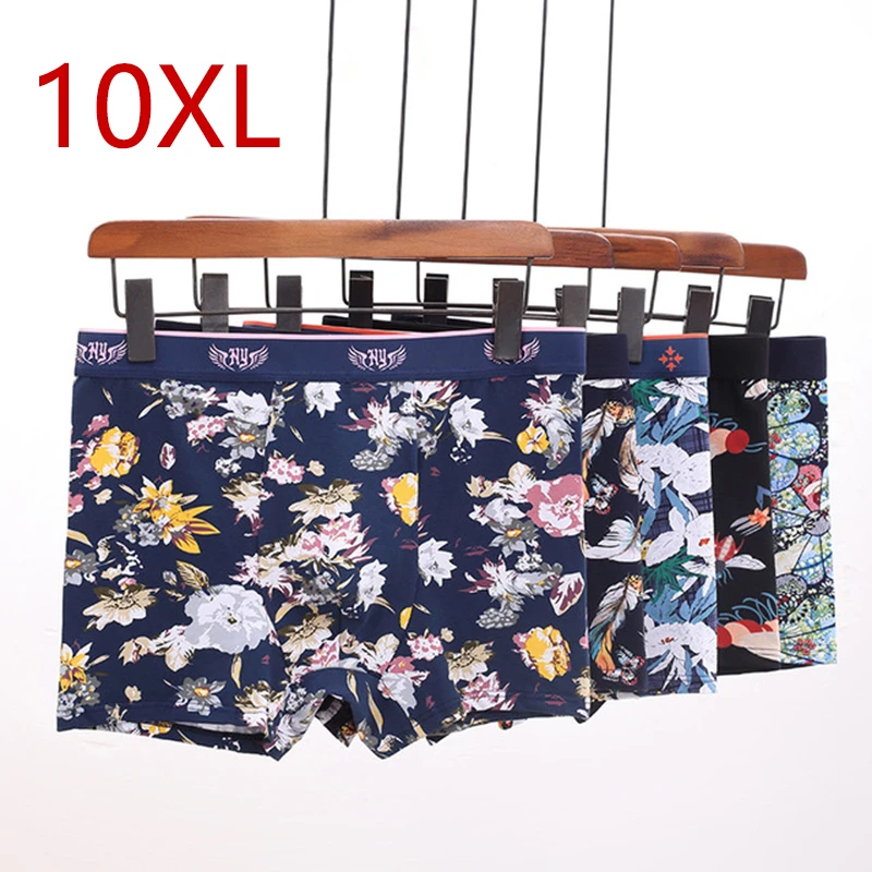 10XL 9XL 8XL 7XL 6XL 5PCS/lot Large Size Men Underwear Male boxer Panties Shorts Men's Cotton ...