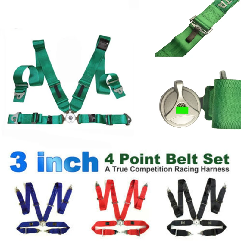 Universal-Snap-On-3-Inch-4-Point-Racing-Harness-Safety-Seat-Belt-with ...
