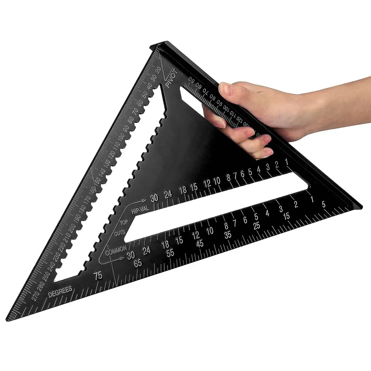 Test, Measure & Inspect 7/12 Inch Metric Angle Ruler Aluminum Alloy ...