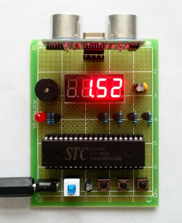 Ultrasonic-Rangefinder-51-Single-Chip-Microcomputer-STC89C52-Electronic-Universal-Board-Welding ...