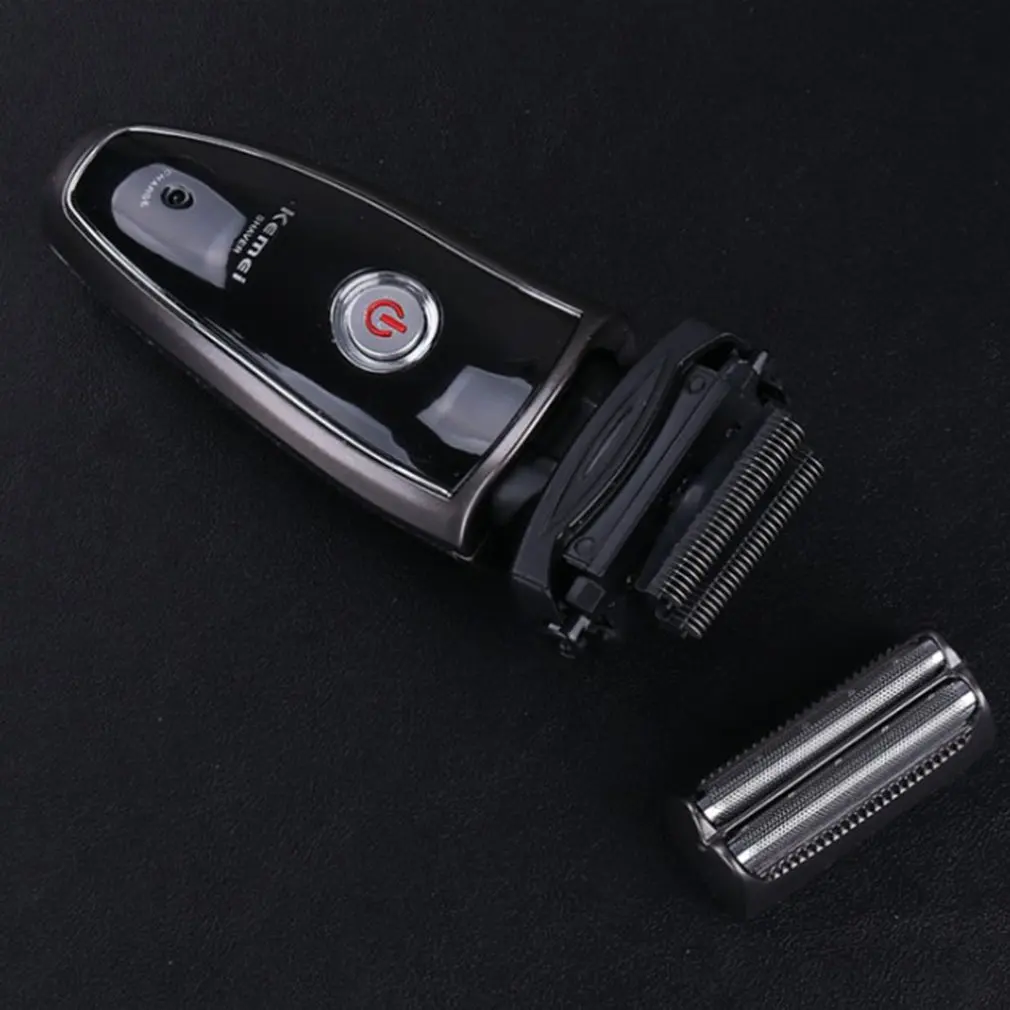 Reciprocating 3 Blade Electric Shaver Men's Razor Rechargeable Beard ...