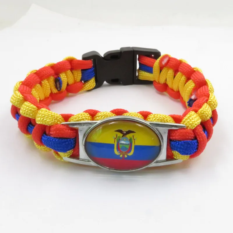 Love-Ecuador-Flag-Bracelet-Fashion-Ecuador-Women-And-Men-Paracord-Wrap ...