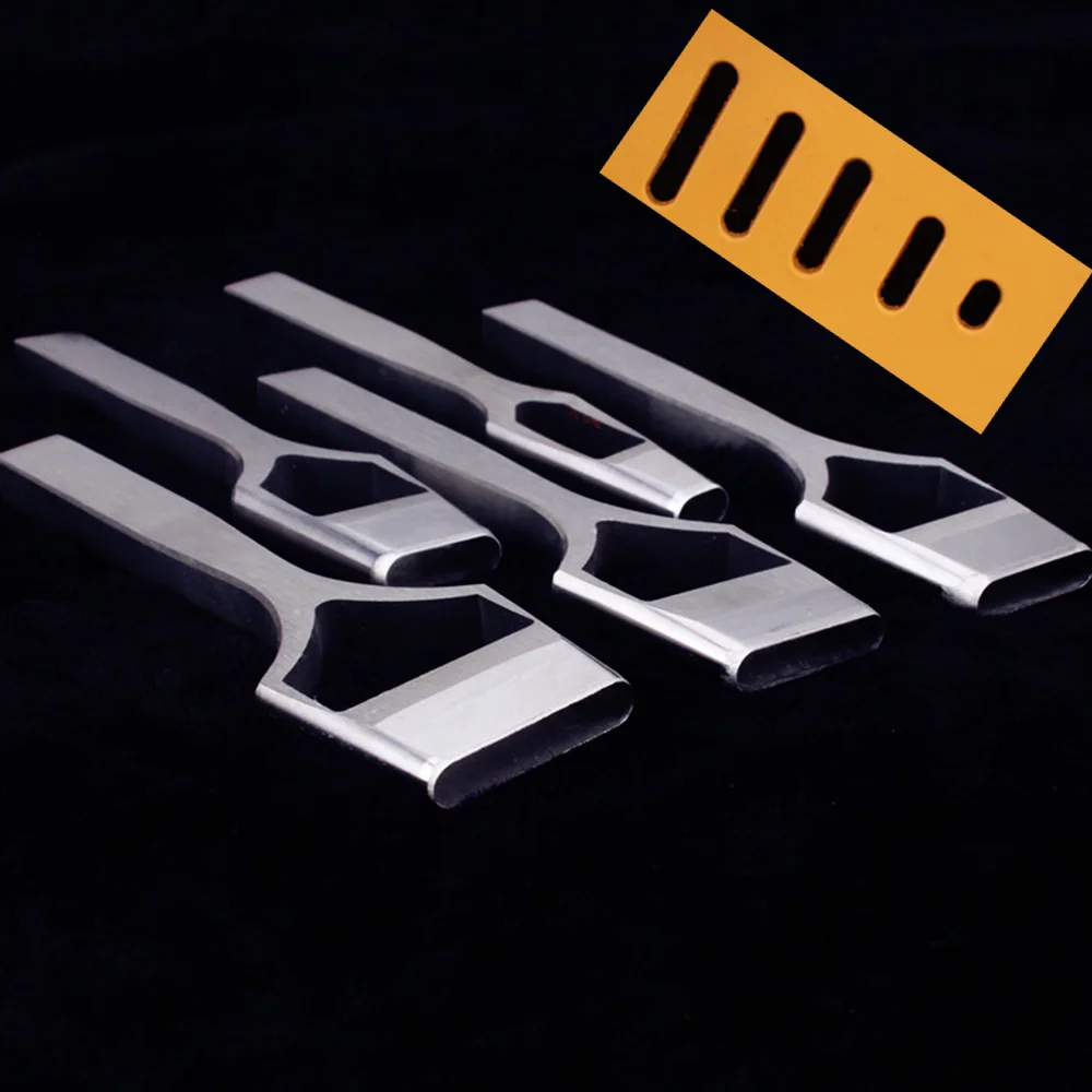 8 sizes Leather Craft Belt Band Oval Hole Punch Tools Flat punch ...