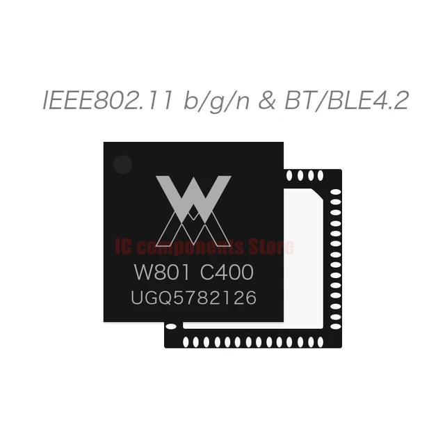 W801 Microcontroller 240MHZ 32Bit WiFi Bluetooth Dual-mode Development Board QFN-56 C400 SoC MCU ...