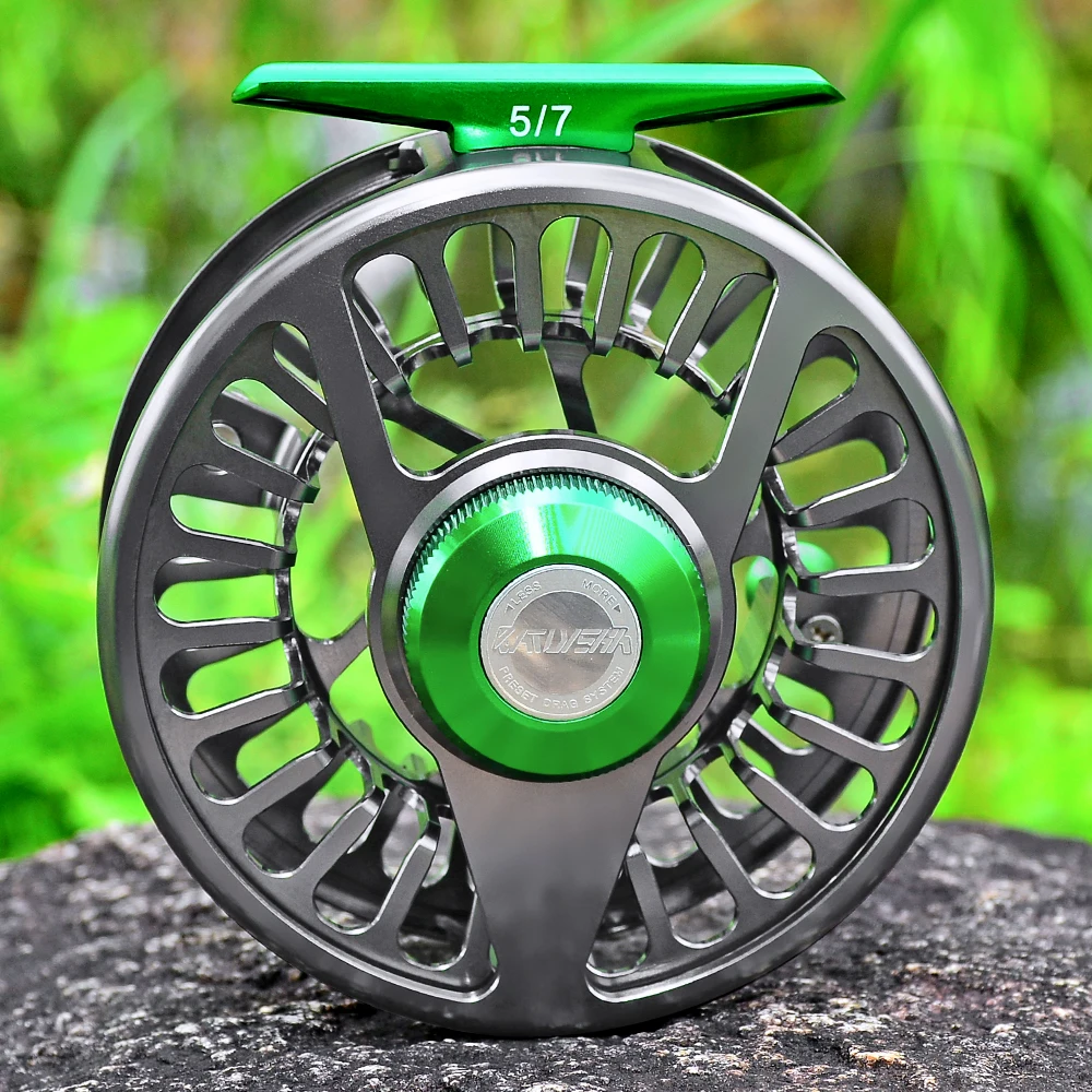 PROBEROS-Aluminum-3-1-BB-Fly-Fishing-Wheel-Green-Gun-Color-Fly-Fishing ...