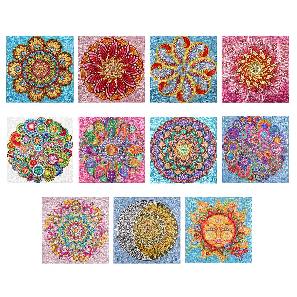 Special Shaped Crystal Mandala Full Drill Diamond Painting Full Resin ...