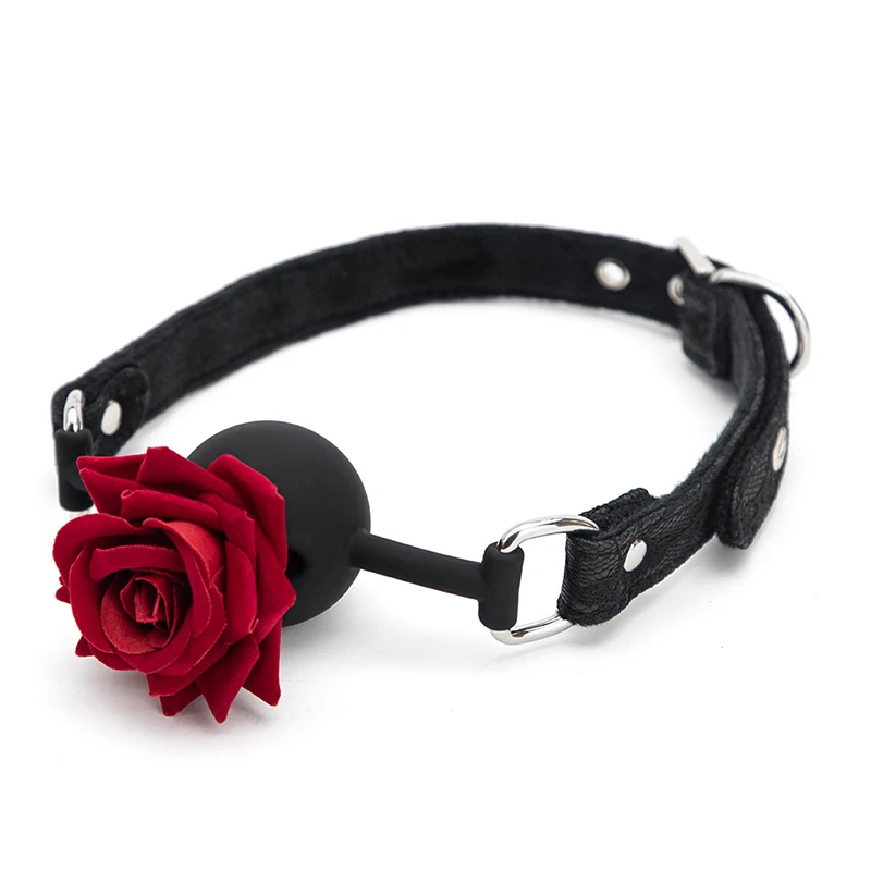Couple Silicone Gag Ball BDSM Bondage Restraints Open Mouth Breathable ...