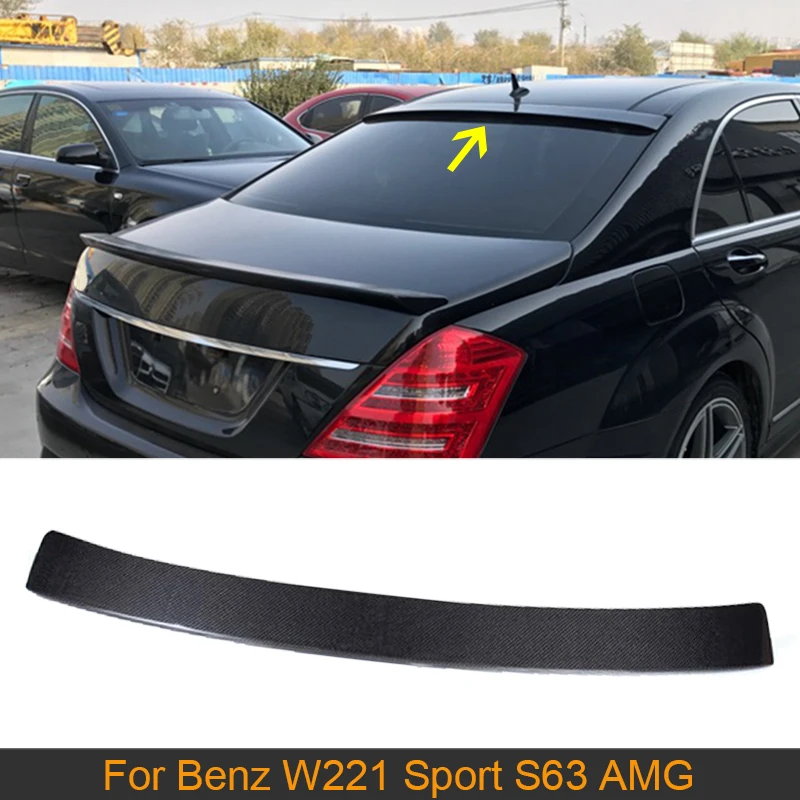 Carbon Fiber Rear Roof Spoiler Wing For Mercedes Benz S Class W221 S350 ...