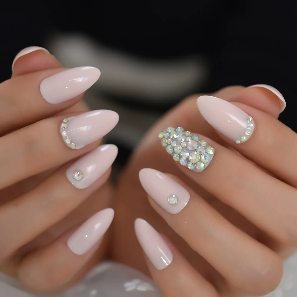 Light Pink Stiletto Nails