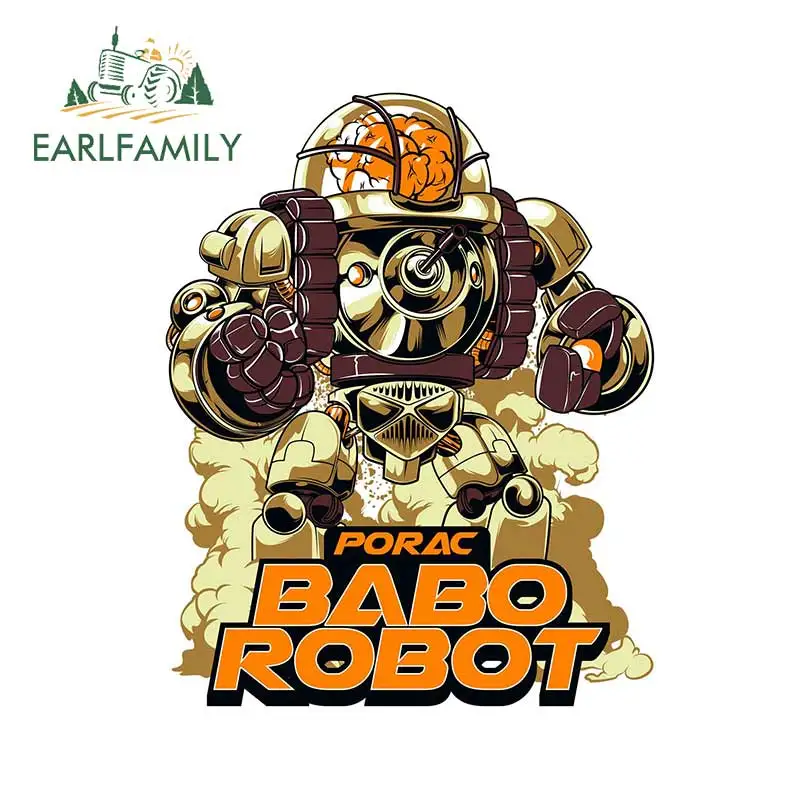 Earlfamily 13cm X 10.4cm For Porac Babo Robot Auto Decal Diy Anime ...