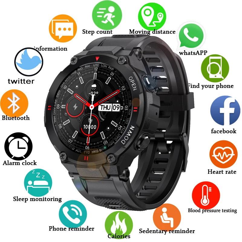 2021 New Bluetooth call Digital watches For Men outdoor activity Full ...