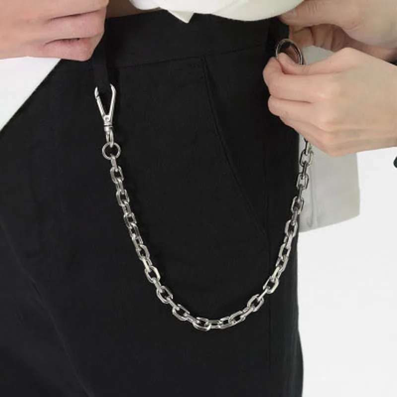 Hipster-Jeans-Chain-Waist-Pant-Belt-Key-Chain-Men-Women-Long-Metal-Ring ...