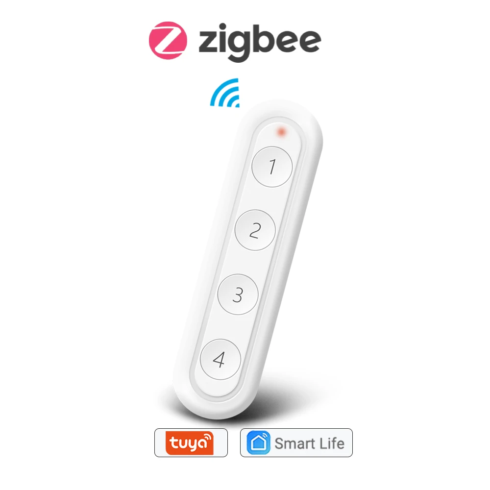 Tuya Zigbee 3.0 Wireless 4-button Portable Remote Works With ...