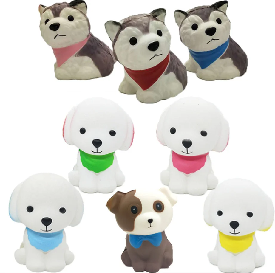husky squishy Puppy Dog Squeeze Husky Dog Jumbo Scented Decompression ...