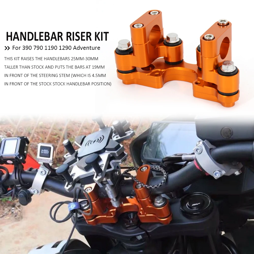 Handlebar-Riser-Bar-Mount-Handle-Clamp-Bracket-for-790-390-1190-1290 ...