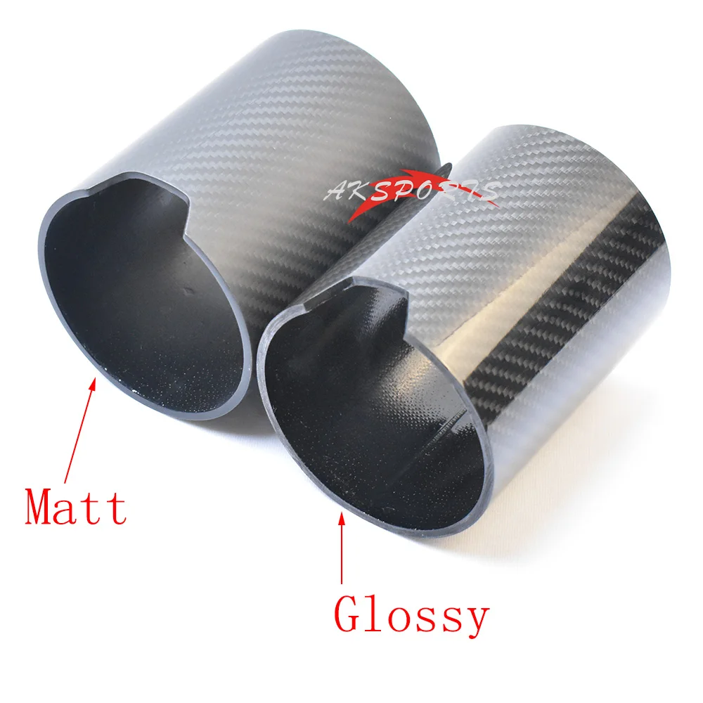 1pc Outlet 93mm Car Universal Case Matt Exhaust Tip Housing Glossy ...