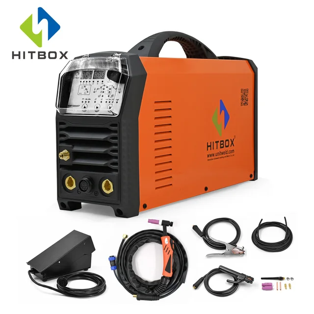 HITBOX-soldador de aluminio Tig PFC 80V-240V, modificación de coche ...