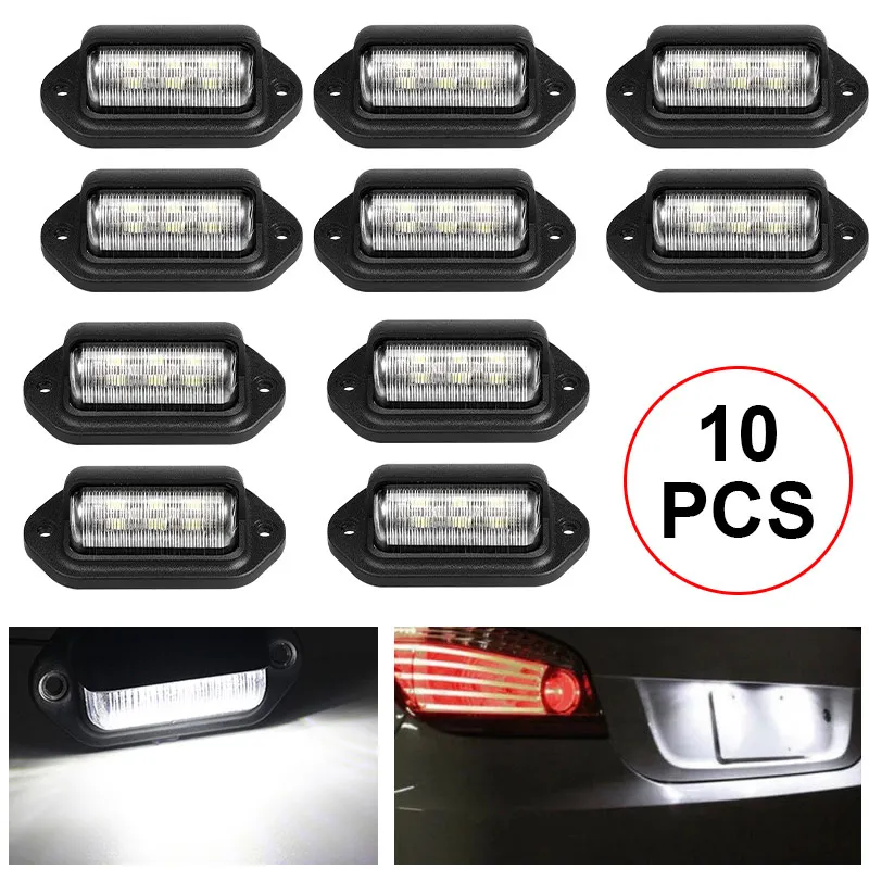 License Plate Holder With Light Universal 6000K White LED - Backup ...