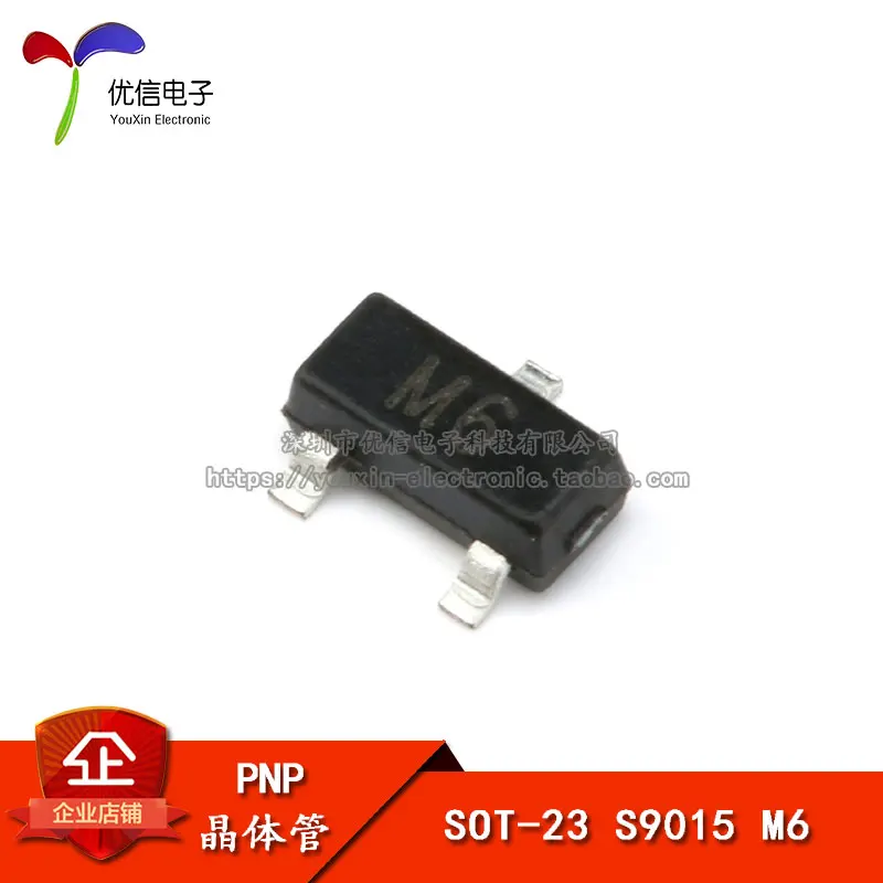 SMD transistor S9015 M6 500MA SOT 23 (20 ratas)|Chips de rendimiento ...