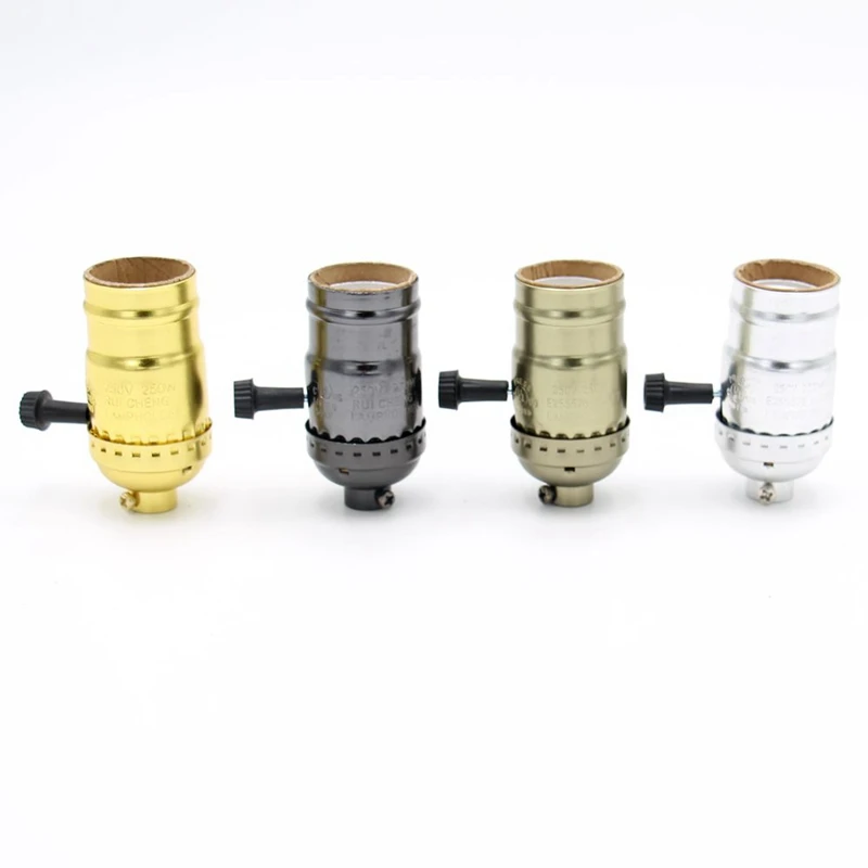 E26-E27-Edison-LED-Bulb-Lamp-Socket-Medium-Screw-Metal-Light-Holder ...