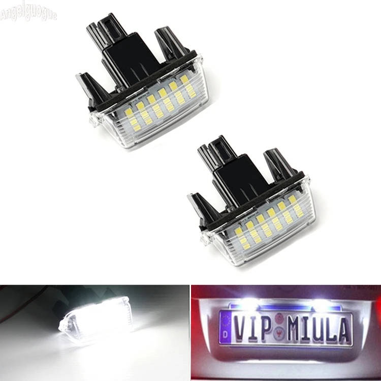 Lâmpadas de led para placa de carro, 10 conjuntos, 20 peças, 18 leds ...