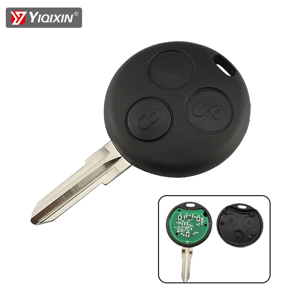 YIQIXIN 433Mhz Remote Car Key Keyless Entry For Mercedes Benz Smart ...