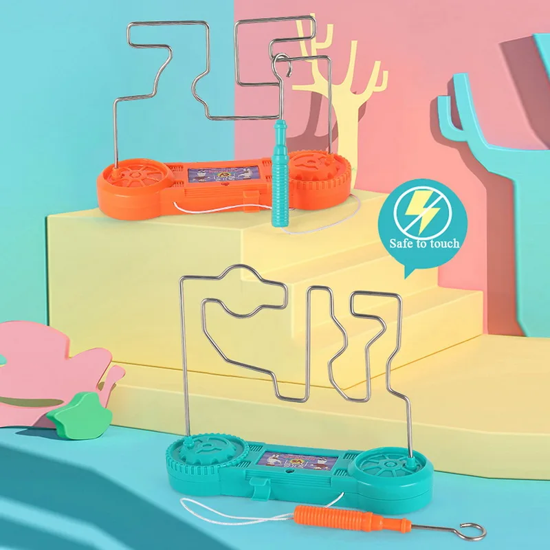 Kids Collision Electric Shock Toy Education Electric Touch Maze Game ...