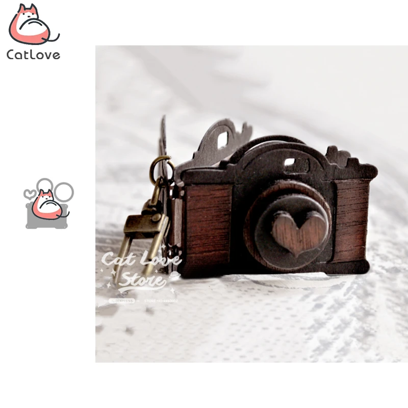 3D Camera Metal Cutting Dies Scrapbooking Stencil Die Cuts Card Making ...