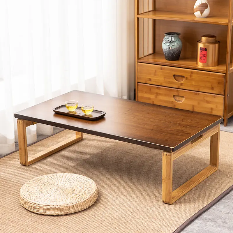 Modern-minimalist-Japanese-style-balcony-bay-window-coffee-table-tatami ...
