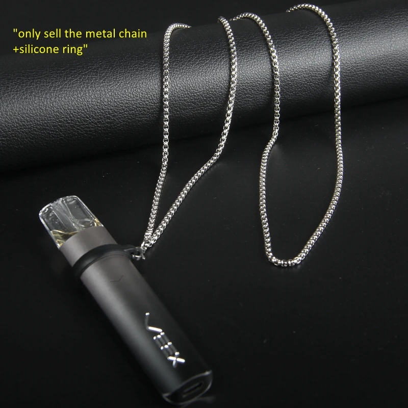 Cigarrillo-electr-nico-POD-Vape-cadena-de-Metal-anillo-de-silicona-para ...