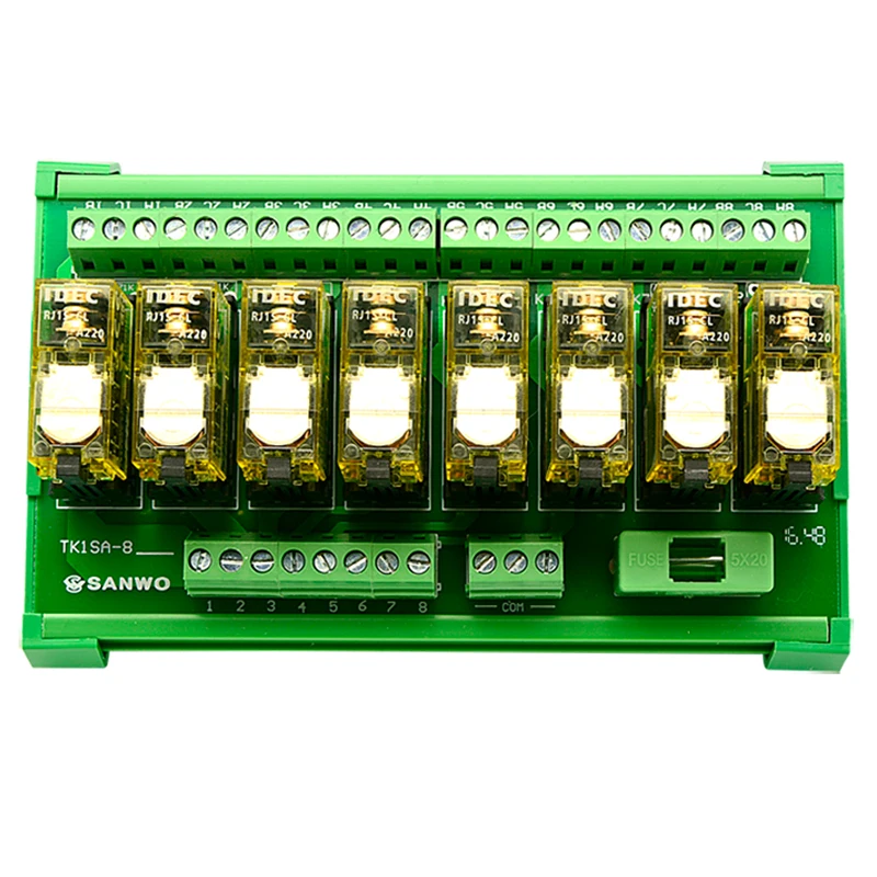 4-16-Channels-IDEC-Relay-Module-With-Fuse-AC-110V-220V-1NO-1NC ...