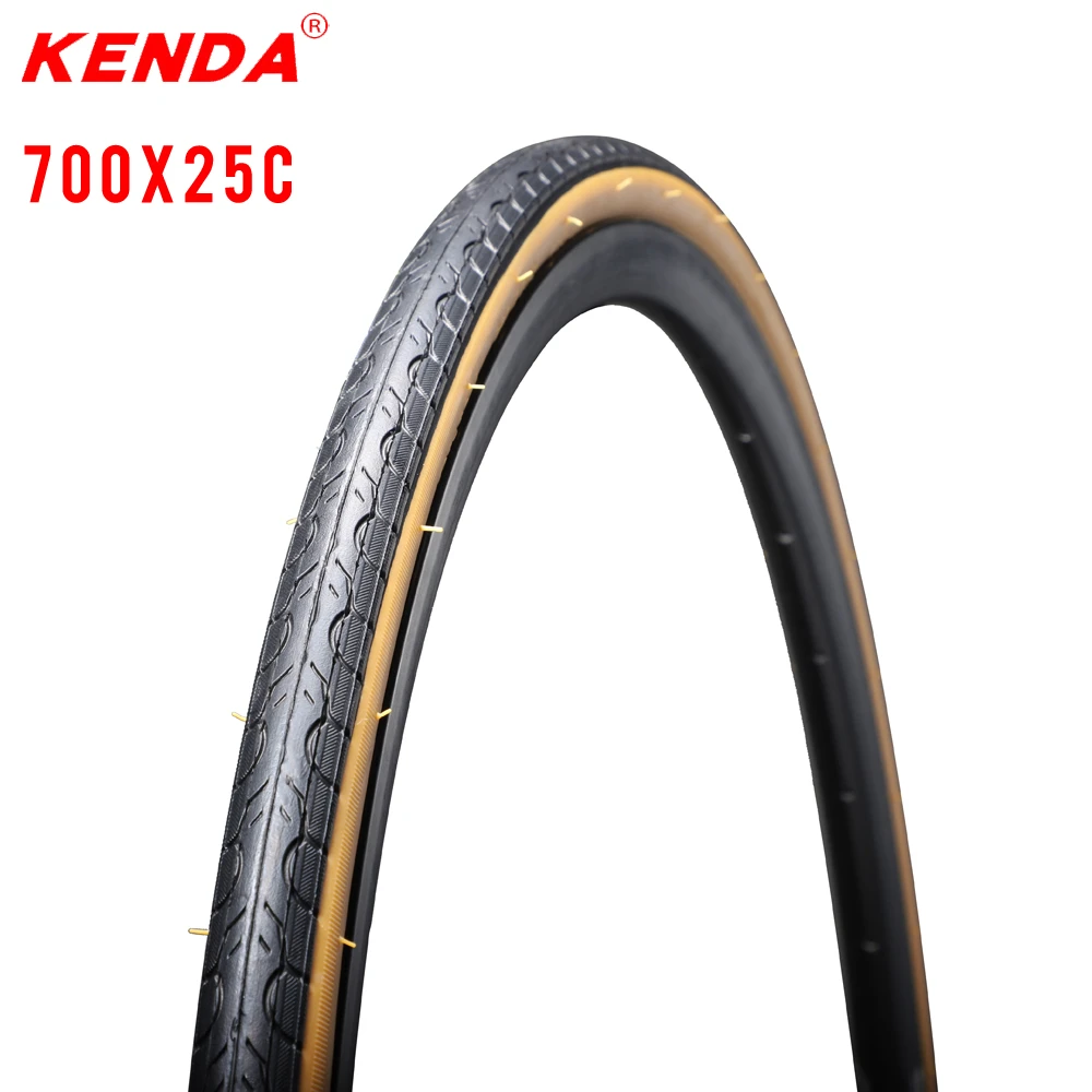 Kenda Bicycle Tire 700c 700x25c 28c 32c Road Bike Tires Wire Bead Ultralight 460g Yellow Side ...