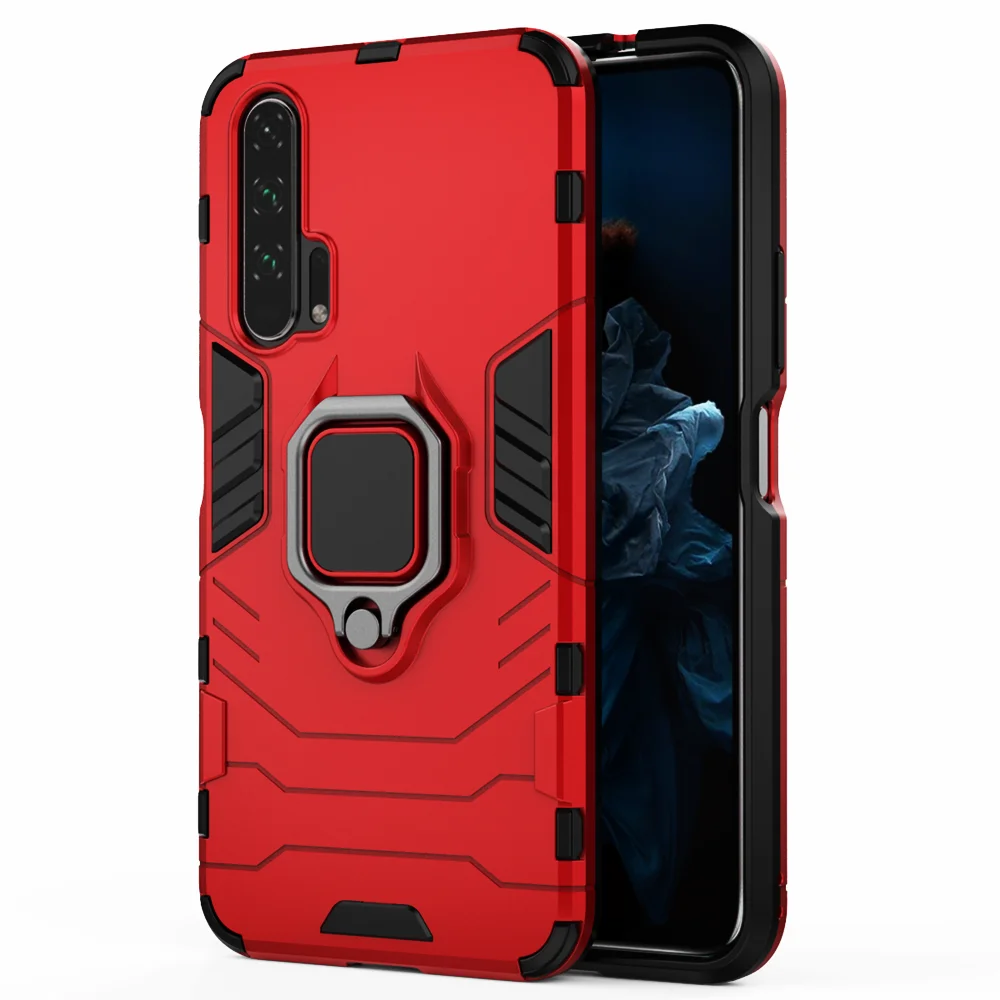 Shockproof Armor Case For Huawei Honor 20 Pro Case Ring Holder Stand ...