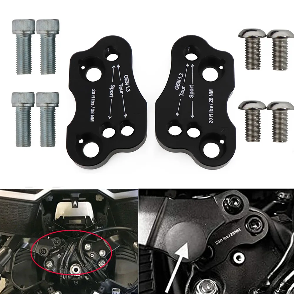 Motorcycle-Accessories-Handle-Bar-Clamp-Raised-Extend-Handlebar-Mount ...